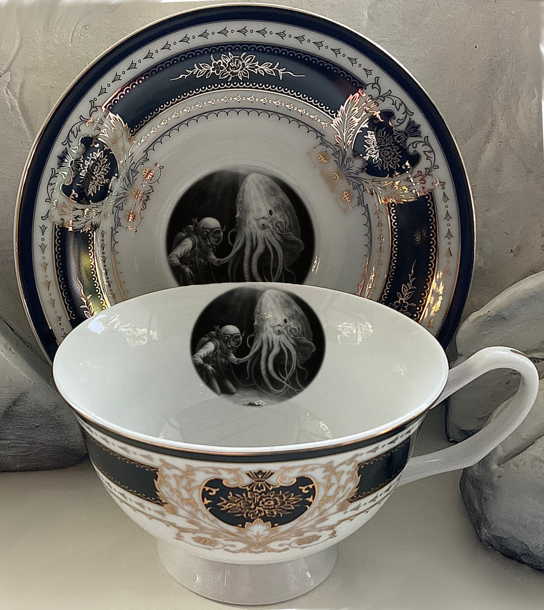 "Under the sea" plate or cup/saucer set – Angioletti Designs