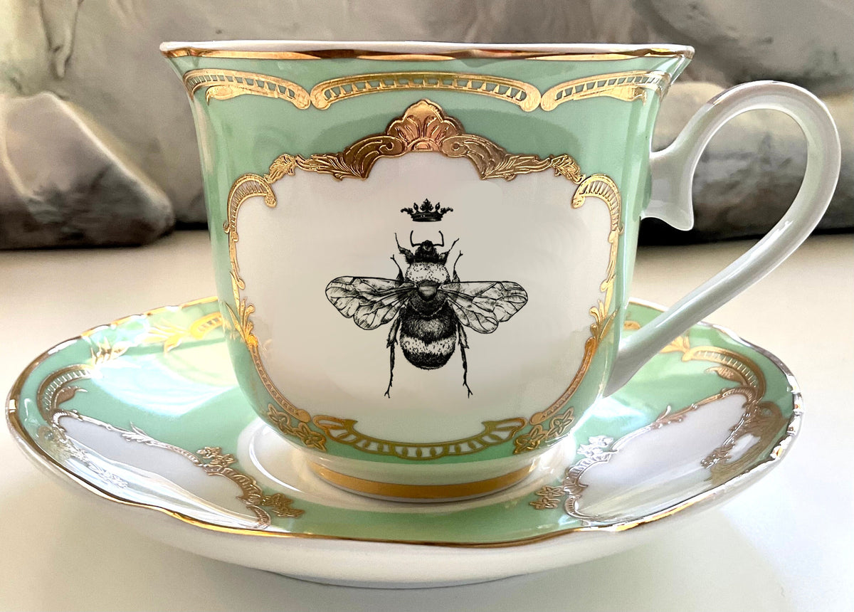 Queen Bee Tea Set, Vegan Bone China – Angioletti Designs